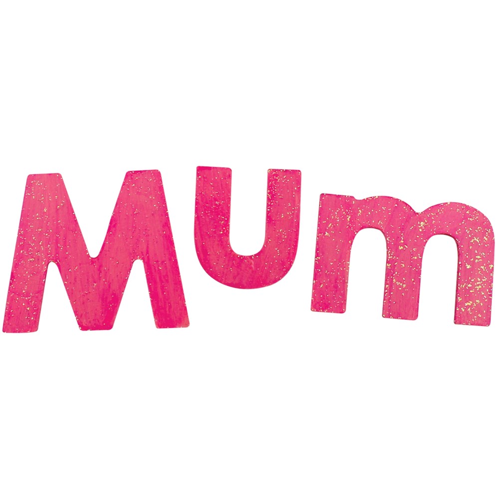 Wooden Mum Letters - Pack of 6 | Wood Craft | CleverPatch - Art & Craft ...