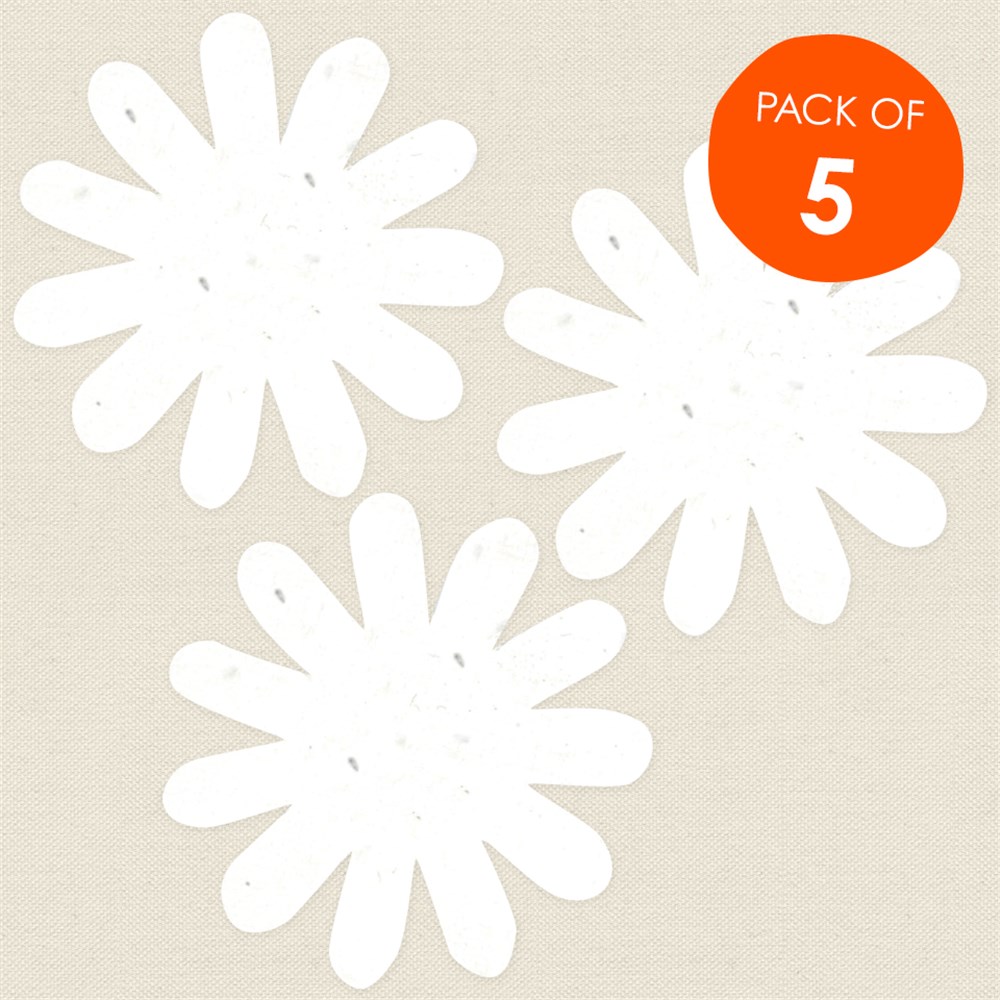 Seeded Paper Flower - Pack of 5 | Paper | CleverPatch - Art & Craft ...