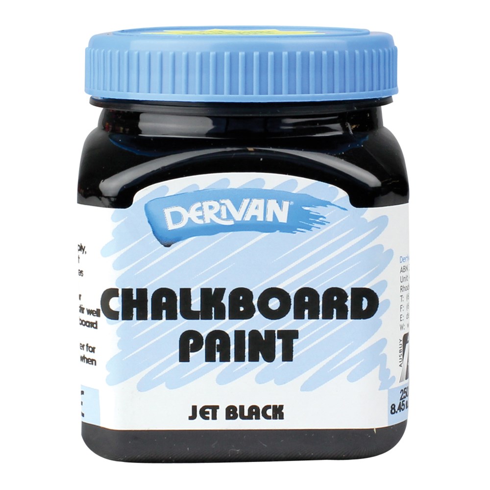 Derivan Chalkboard Paint - Black - 250ml | Chalk | CleverPatch - Art ...