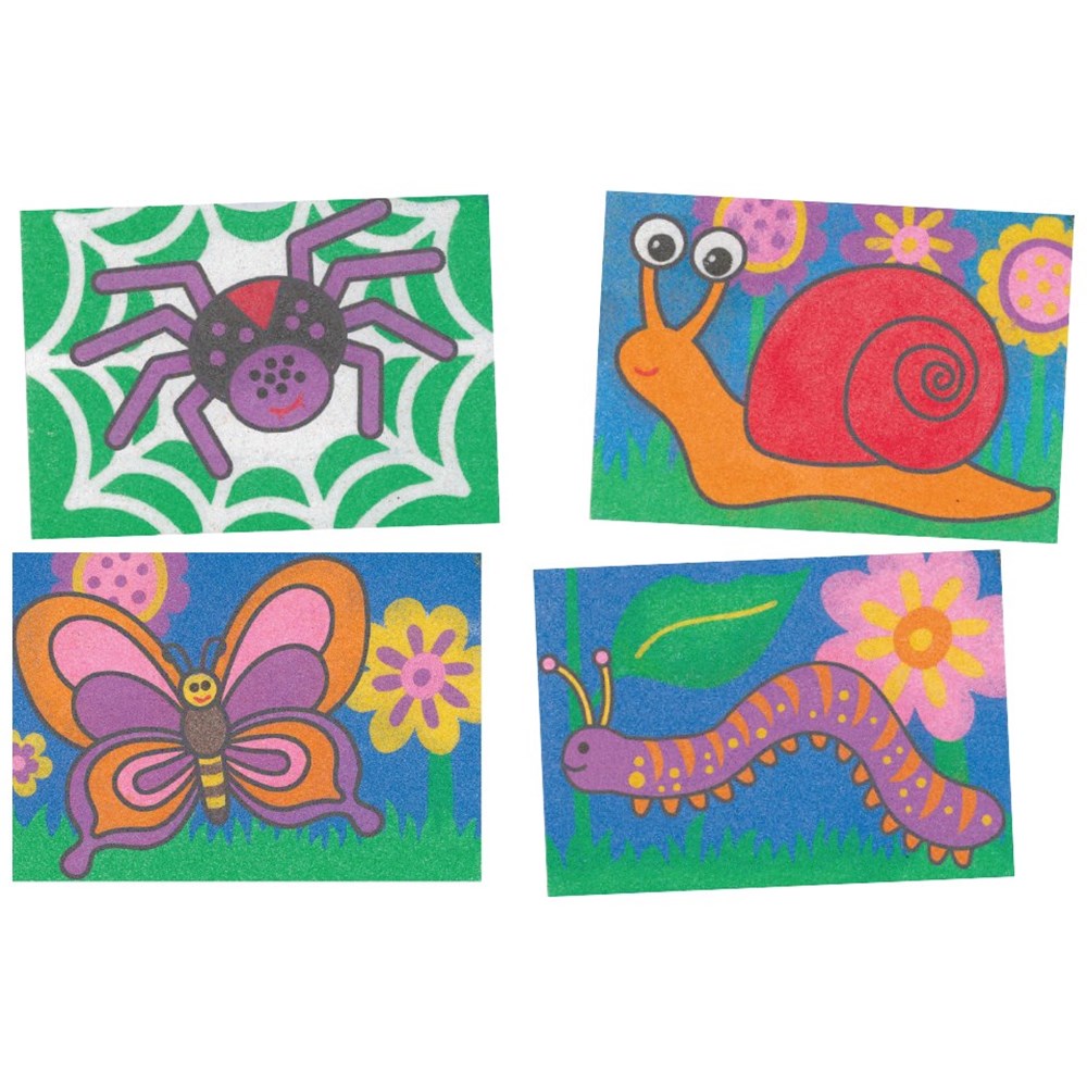 Minibeasts Sand Art Sheets - Pack of 4 | Sand Art | CleverPatch - Art ...