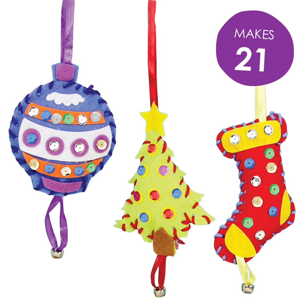 Felt Christmas Ornaments Activity Pack | Sewing & Textiles ...
