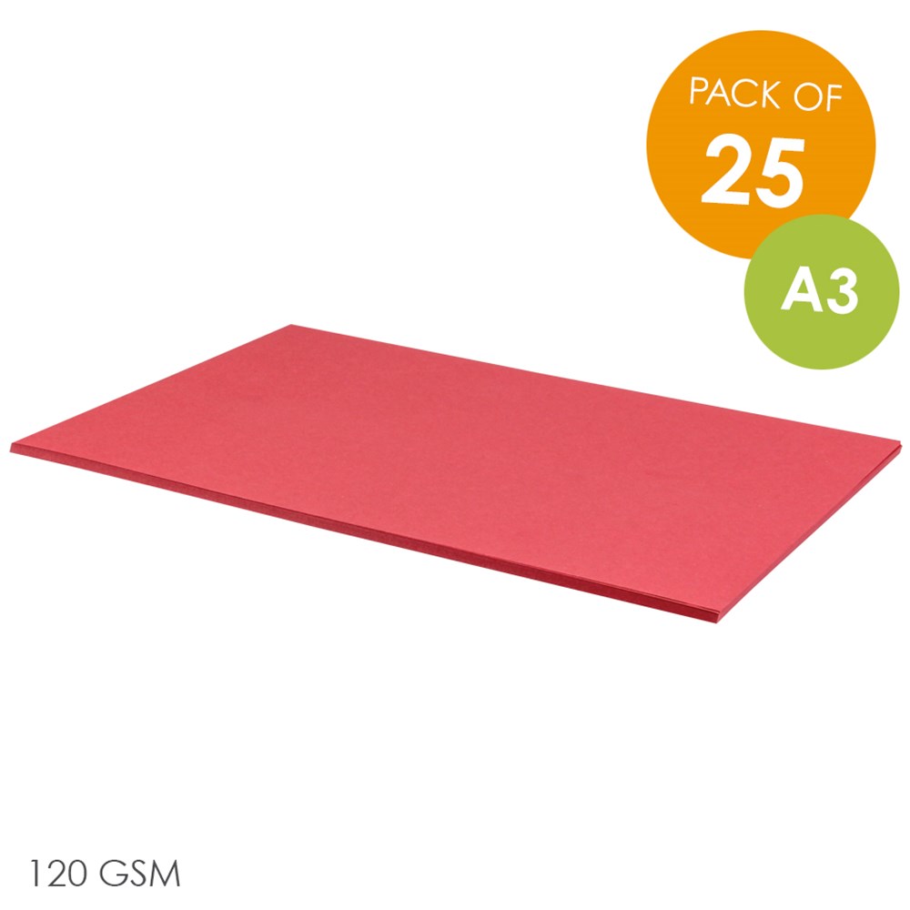 CleverPatch Cover Paper - Red - A3 - Pack of 25 | Cover Paper ...