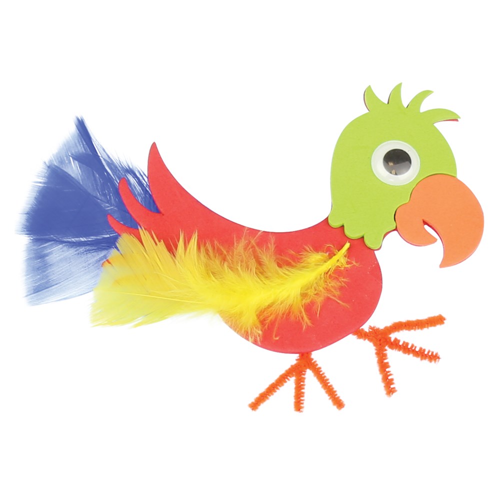 Foam Parrot CleverKit | Foam | CleverPatch - Art & Craft Supplies