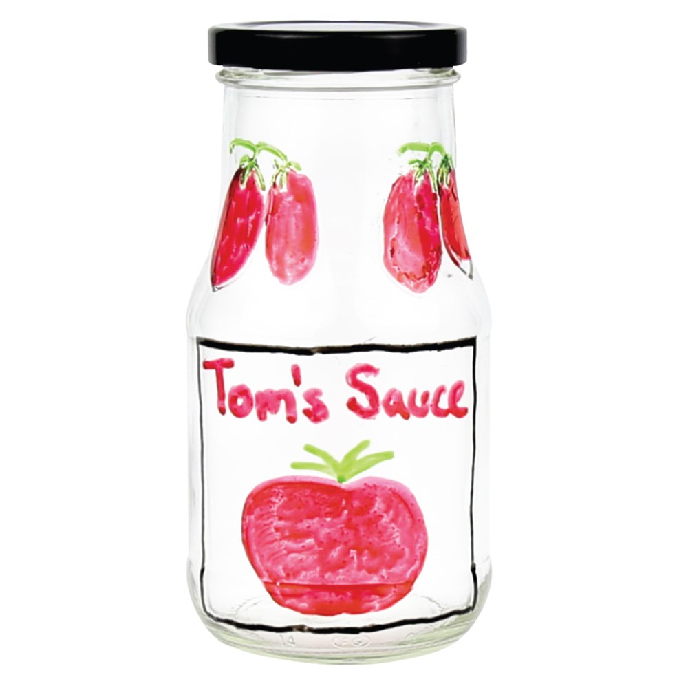 Glass Embossed Jar - 500ml | Glass | CleverPatch - Art & Craft Supplies