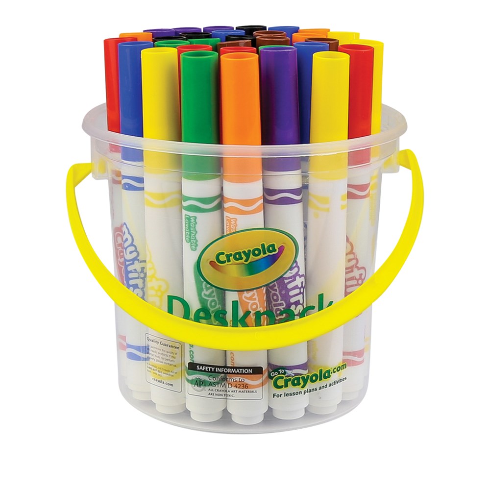 Crayola My First Washable Round Nib Markers Deskpack - Pack of 32 | Markers | CleverPatch - Art ...