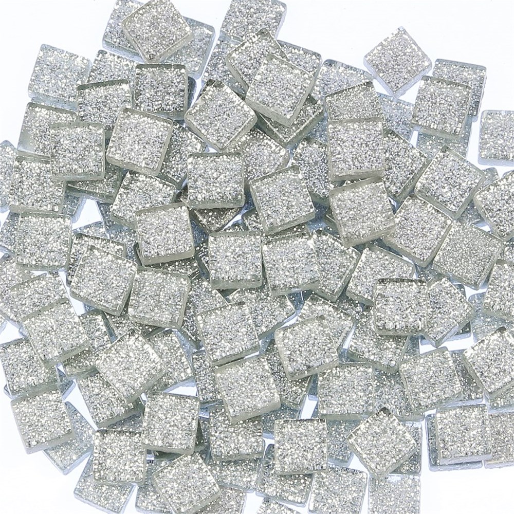 Glitter Glass Mini Mosaics - Silver Sprinkles - 500g Pack | Mosaics ...