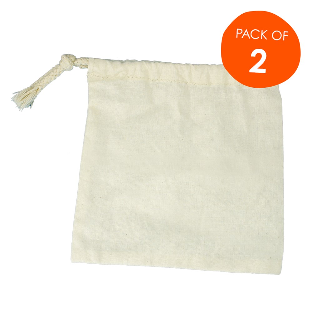 Cotton Drawstring Bag - Pack of 2 | Sewing & Textiles | CleverPatch ...