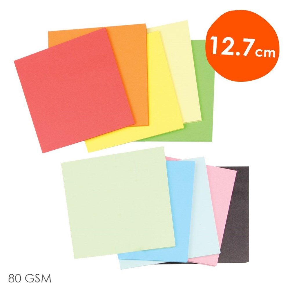 Kinder Matt Paper Squares - 12.7cm - Pack of 360 | Paper Circles ...