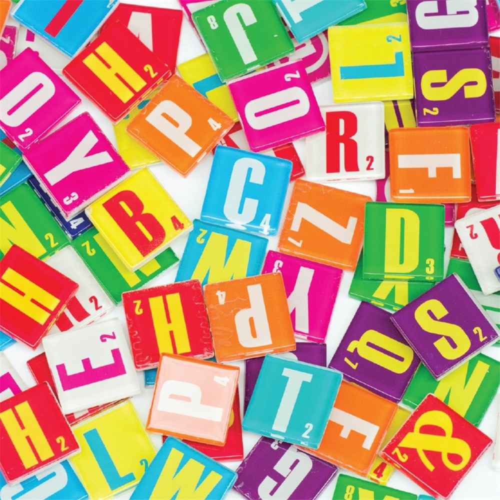 Glass Alphabet Mosaics - 500g Pack | Mosaics | CleverPatch - Art ...