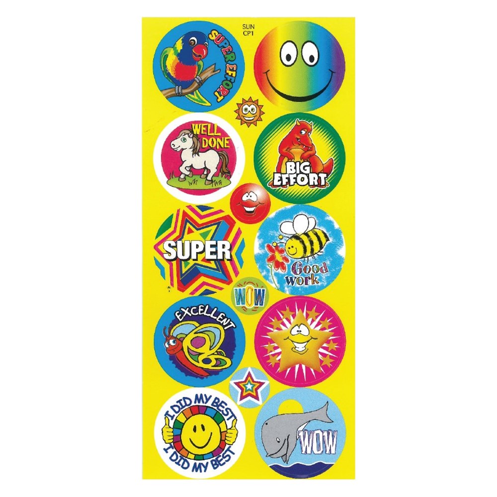 Junior Merit Stickers - Pack of 210 | Stickers & Stamps | CleverPatch ...