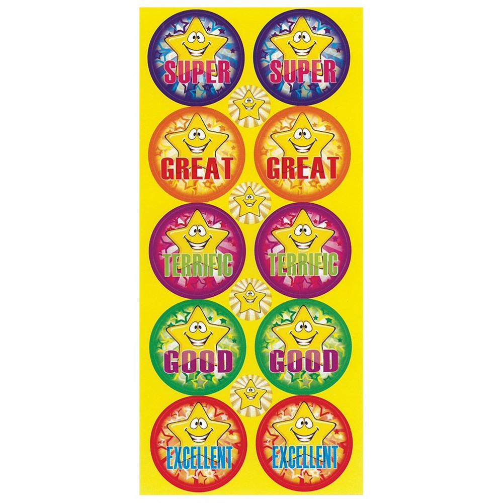 Star Merit Stickers - Pack of 168 | Stickers & Stamps | CleverPatch ...