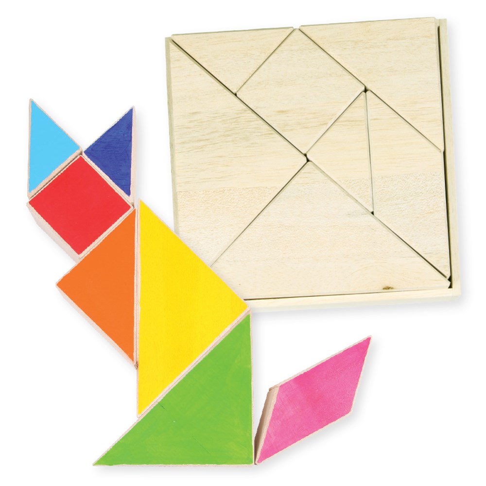 Balsa Tangram Kit | Balsa Wood | CleverPatch - Art & Craft Supplies