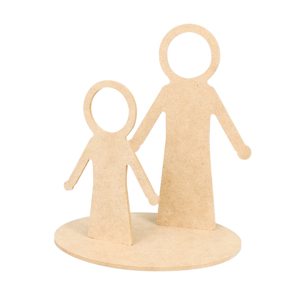 Wooden People Diorama Frames - Pack of 10 - 3D Wooden Shapes ...