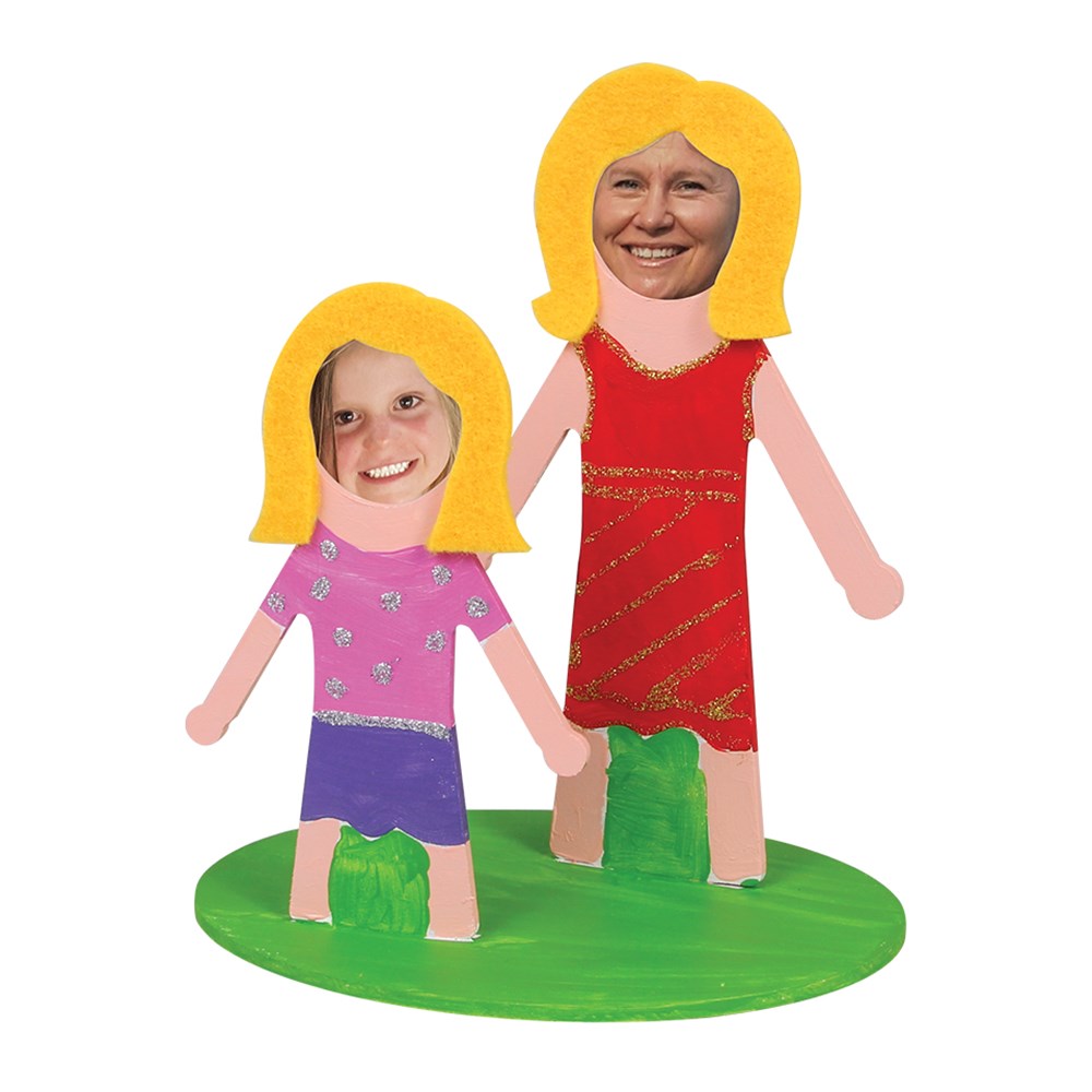 Wooden People Diorama Frames - Pack of 10 - 3D Wooden Shapes ...