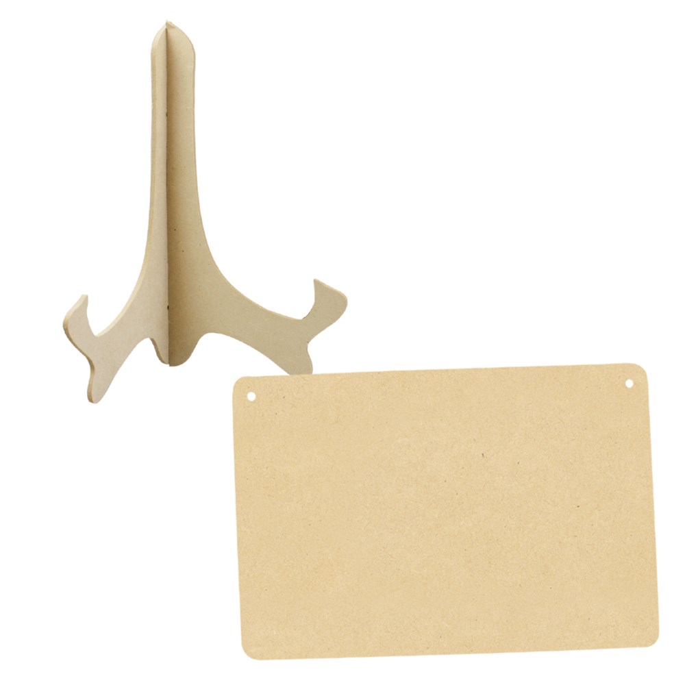 Wooden Plaque and Plate Stand Bumper Pack | Wood | CleverPatch - Art ...