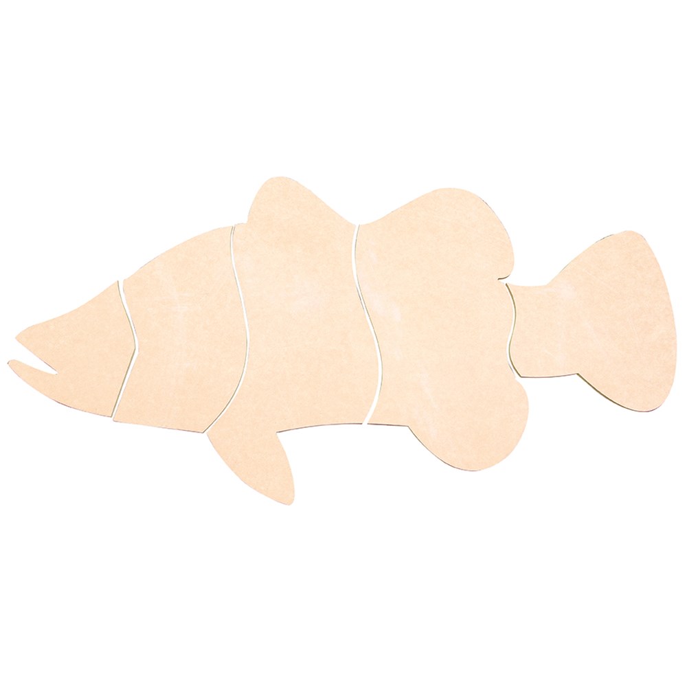 Giant Wooden Fish Puzzle - Giant Wood | CleverPatch - Art & Craft Supplies