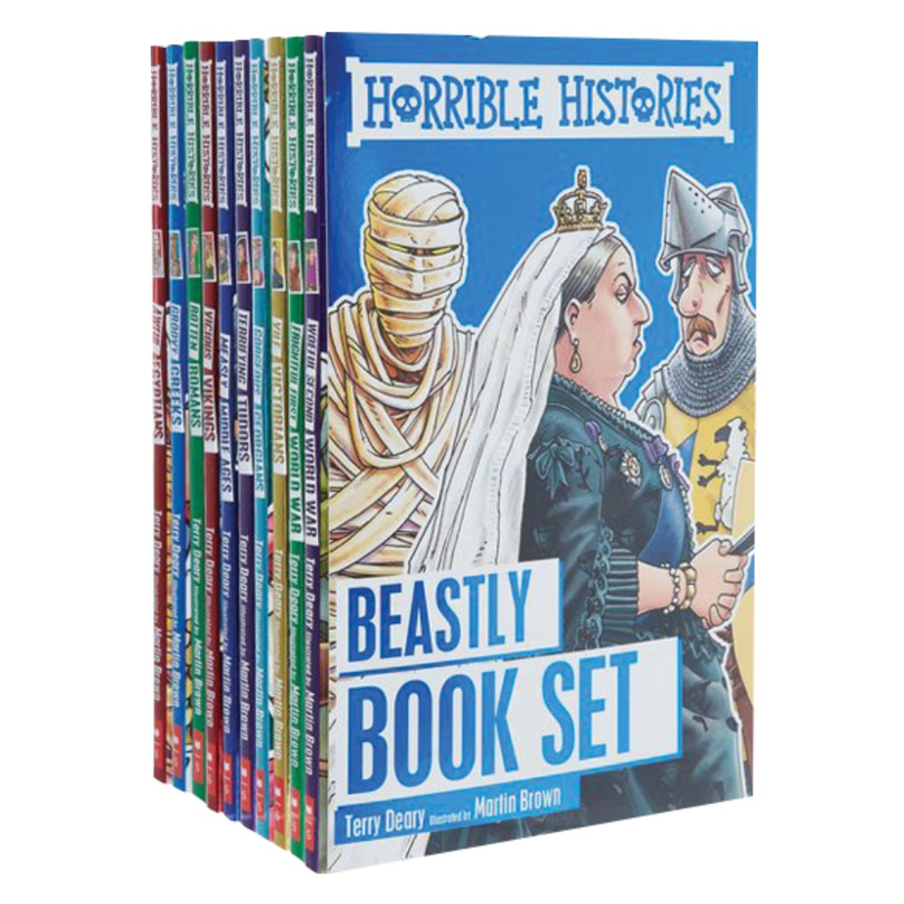 Horrible Histories Books - Set of 10 | CleverPatch - Art & Craft Supplies