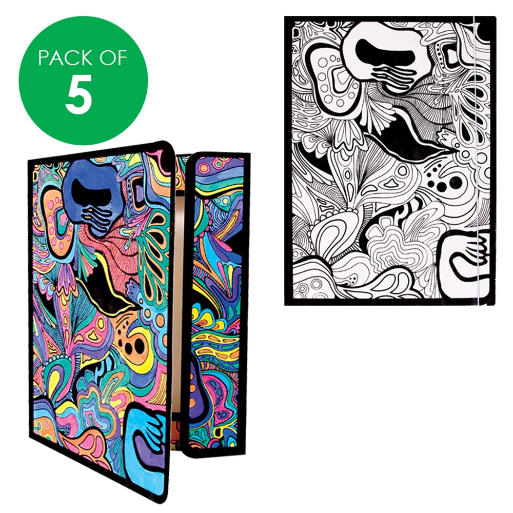 Velvet Art Folder - Pack of 5 | CleverPatch - Art & Craft Supplies