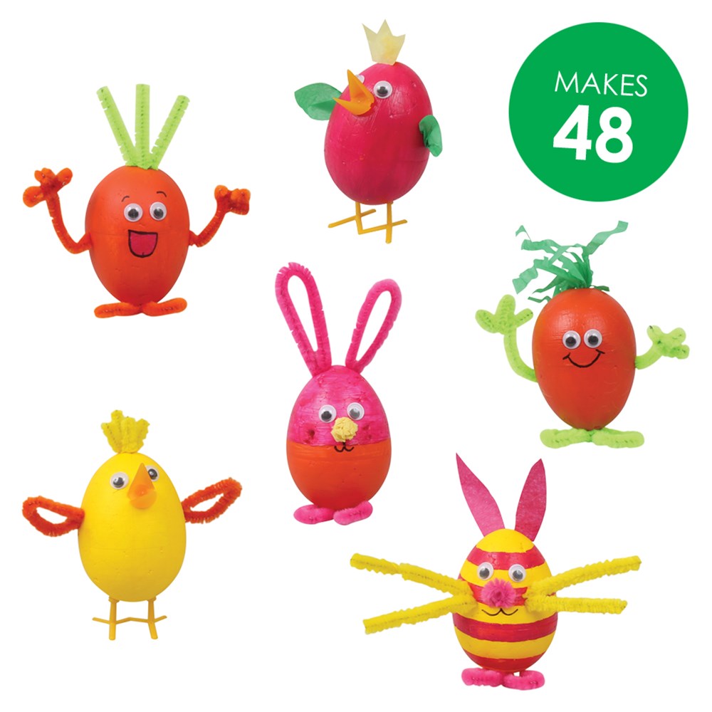 Decofoam Egg Characters Group Pack | CleverPatch - Art & Craft Supplies