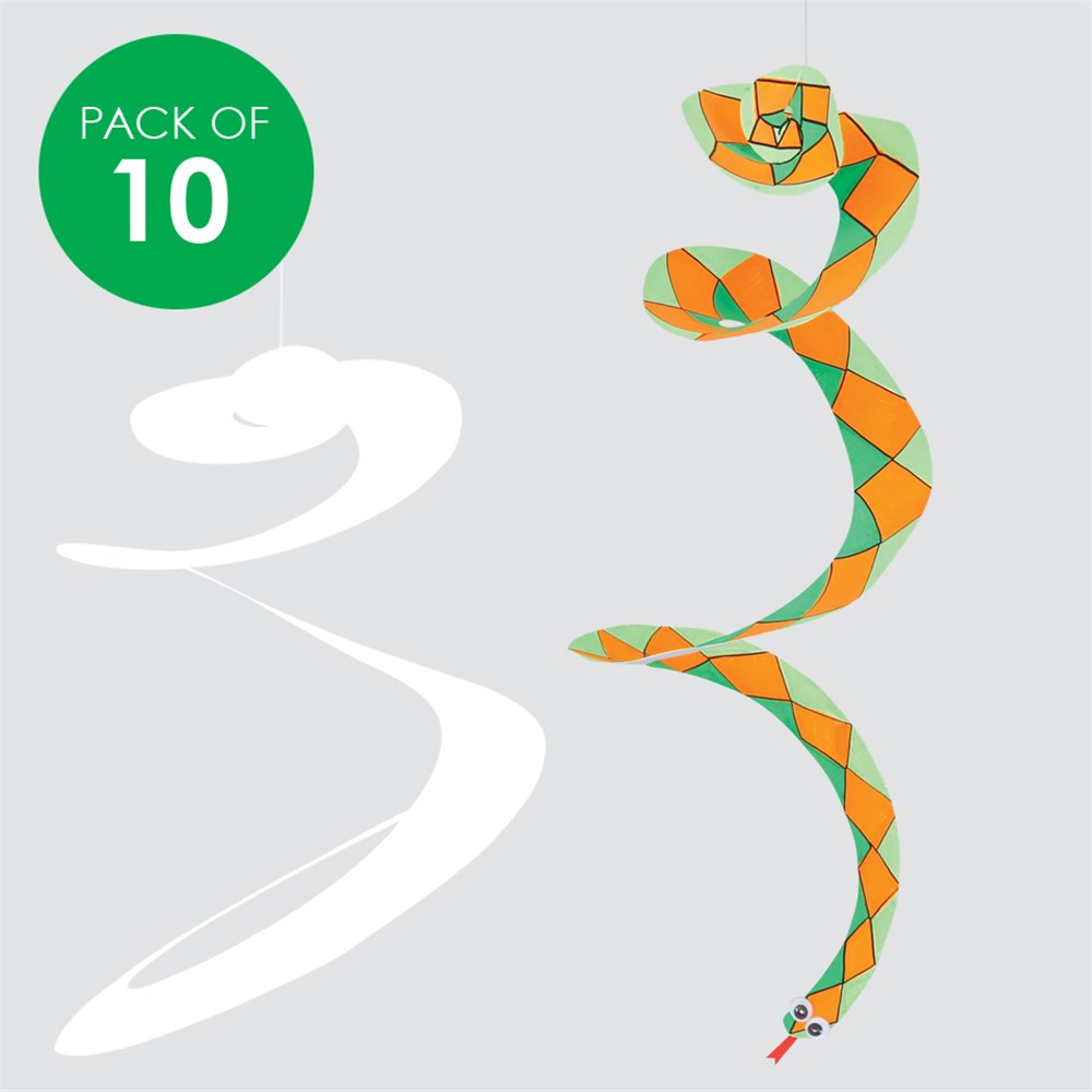 Cardboard Hanging Spirals - Pack of 10 - CleverPatch | CleverPatch ...