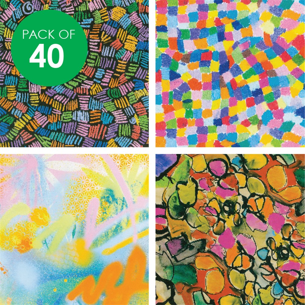 Pattern Paper - Arty - Pack of 40 - CleverPatch | CleverPatch - Art ...