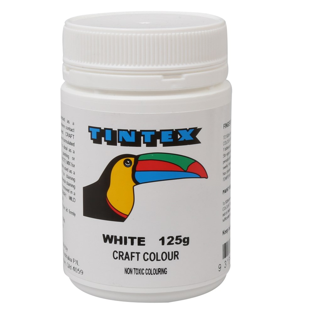 Tintex Craft Colour - White - 125g - CleverPatch | CleverPatch - Art ...