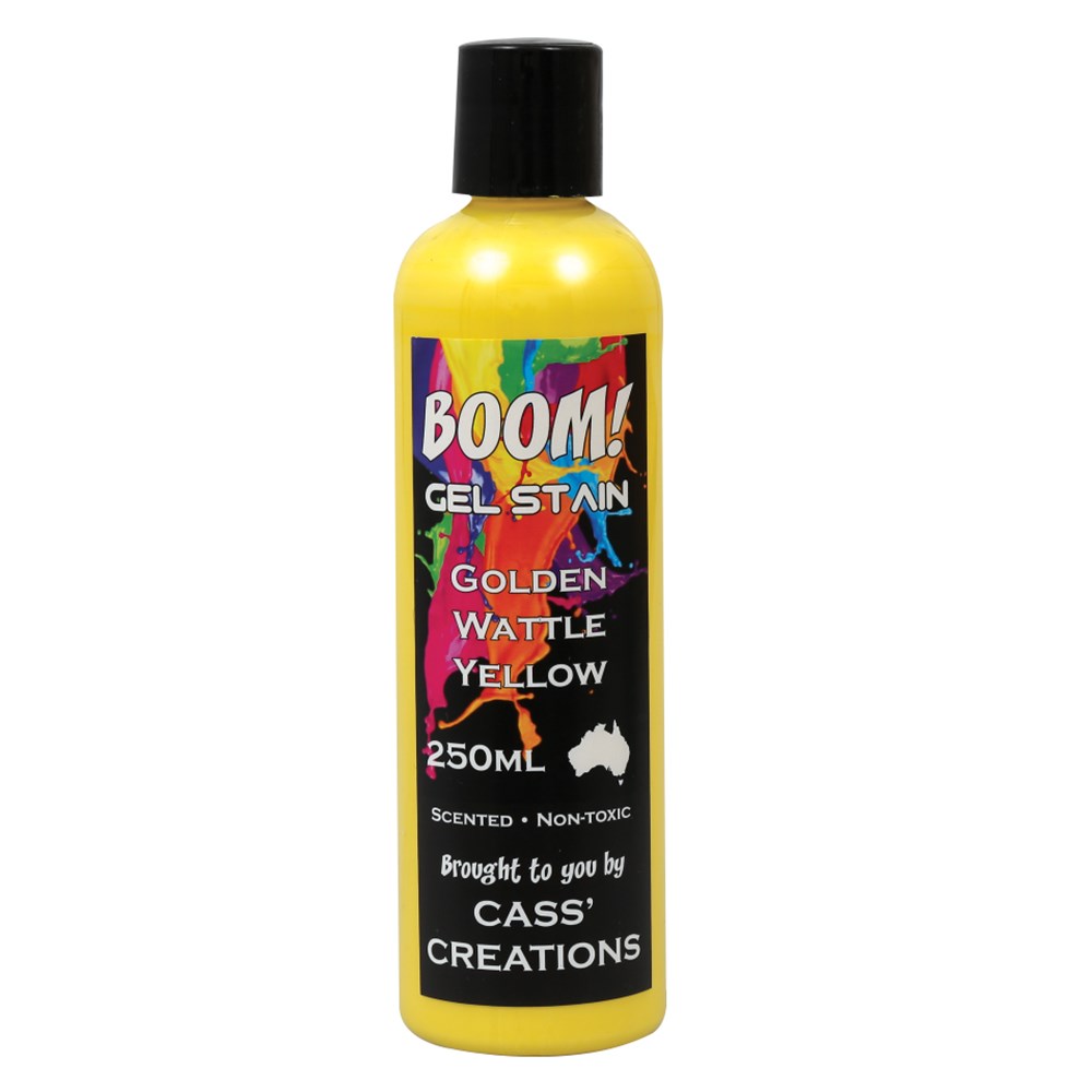 Boom! Gel Stain - Golden Wattle Yellow - 250ml - CleverPatch ...