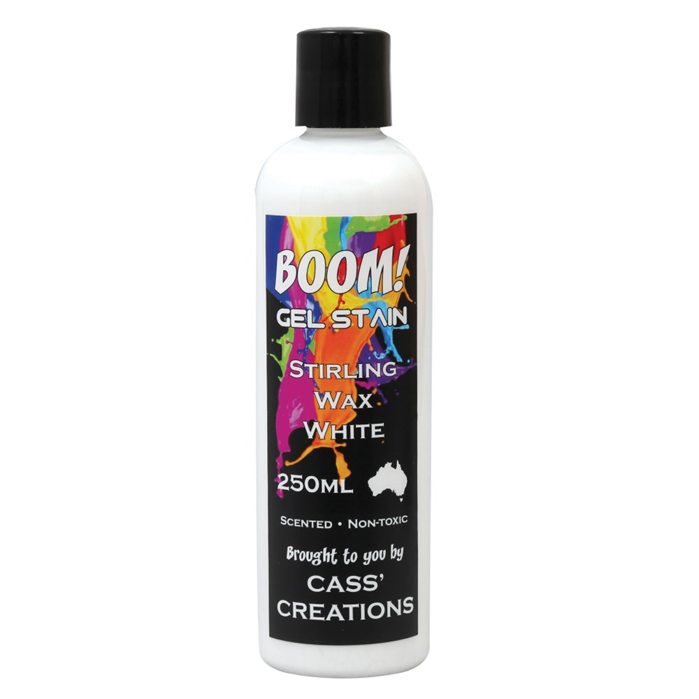 Boom! Gel Stain - Stirling Wax White - 250ml - CleverPatch ...