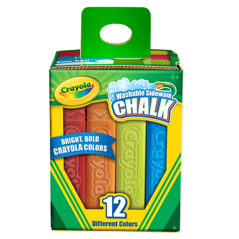 Crayola Sidewalk Chalk - Pack of 12 - CleverPatch | CleverPatch - Art ...