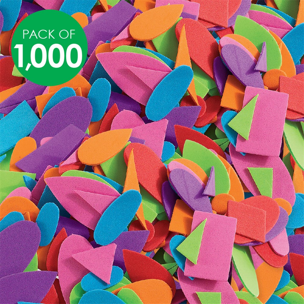 Self-Adhesive Foam Shapes - Pack of 1,000 - CleverPatch | CleverPatch ...