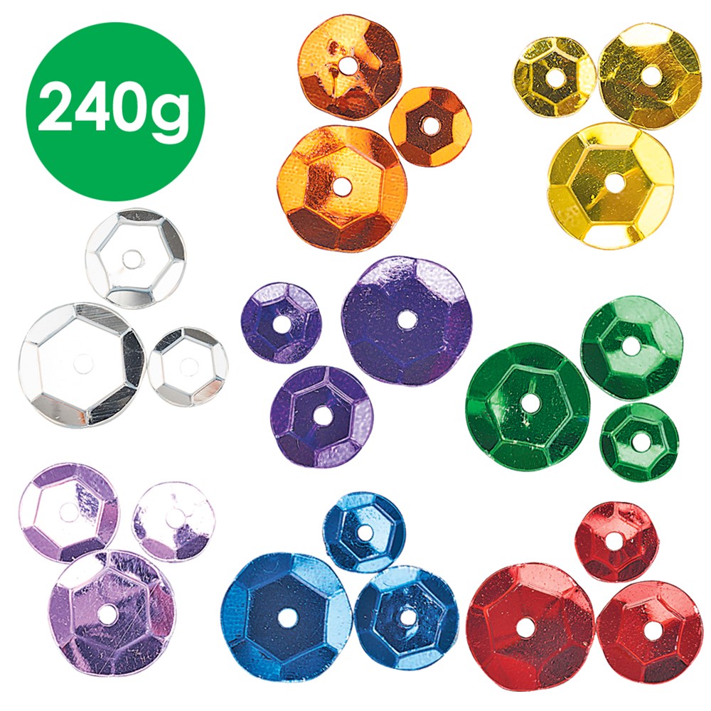 Super Sequin Pack - 240g Pack - CleverPatch | CleverPatch - Art & Craft ...