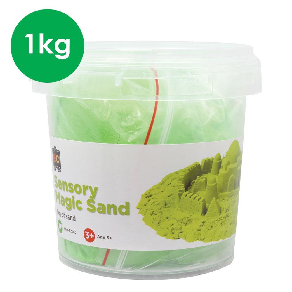 EC Sensory Magic Sand - Green - 1kg - CleverPatch | CleverPatch - Art ...