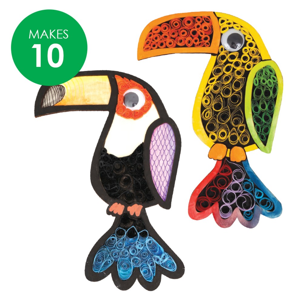 Toucan Quilling Group Pack - CleverPatch | CleverPatch - Art & Craft ...