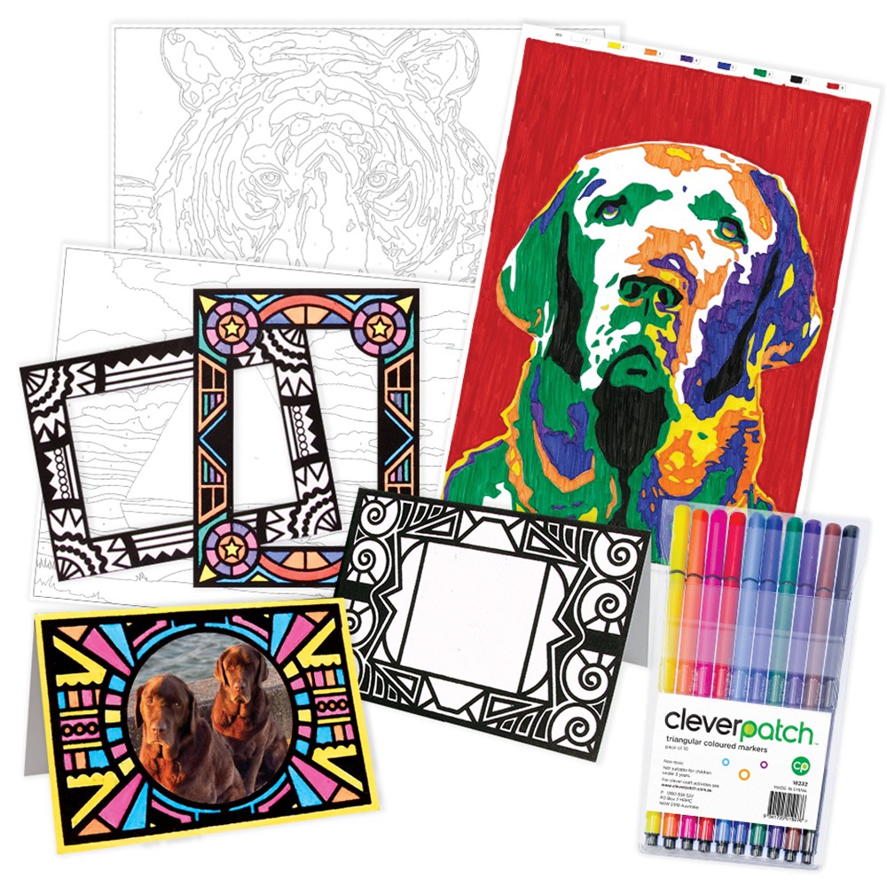 Boredom Buster Craft Pack - Mindfulness Colouring Pack - CleverPatch ...