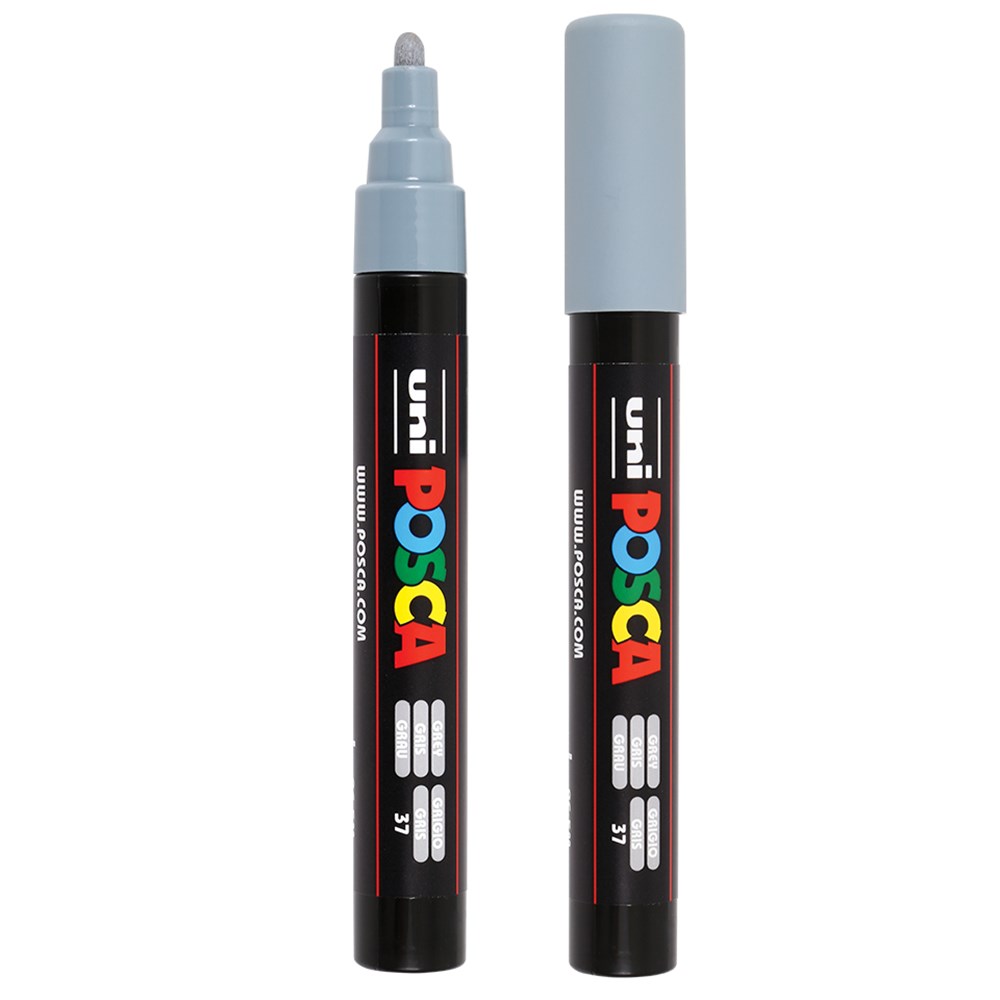 POSCA Paint Marker - Medium Tip - Grey - CleverPatch | CleverPatch ...