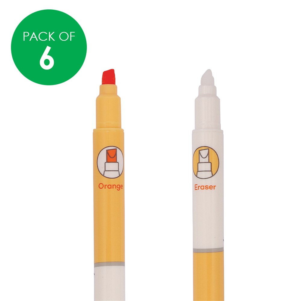 Mont Marte Erasable Dual End Markers - Pack of 6 - CleverPatch ...