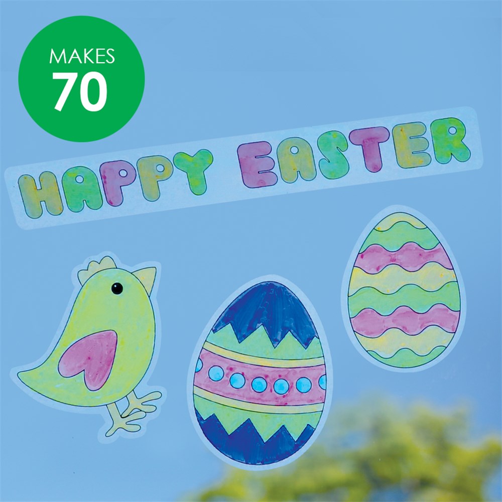 Easter Window Clings Bumper Pack - CleverPatch | CleverPatch - Art & Craft Supplies