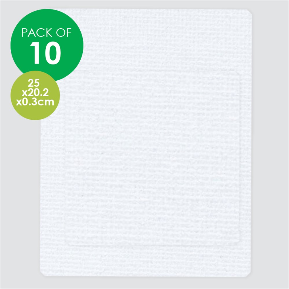 Canvas Panel Art Boards - Small Rectangle - Pack of 10 - CleverPatch ...