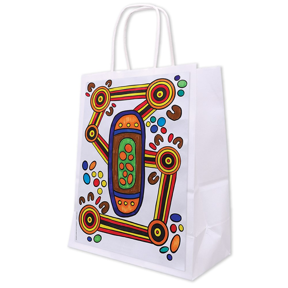 Colour In Gift Bag Bumper Pack - Indigenous Designed - Makes 12 Bags ...