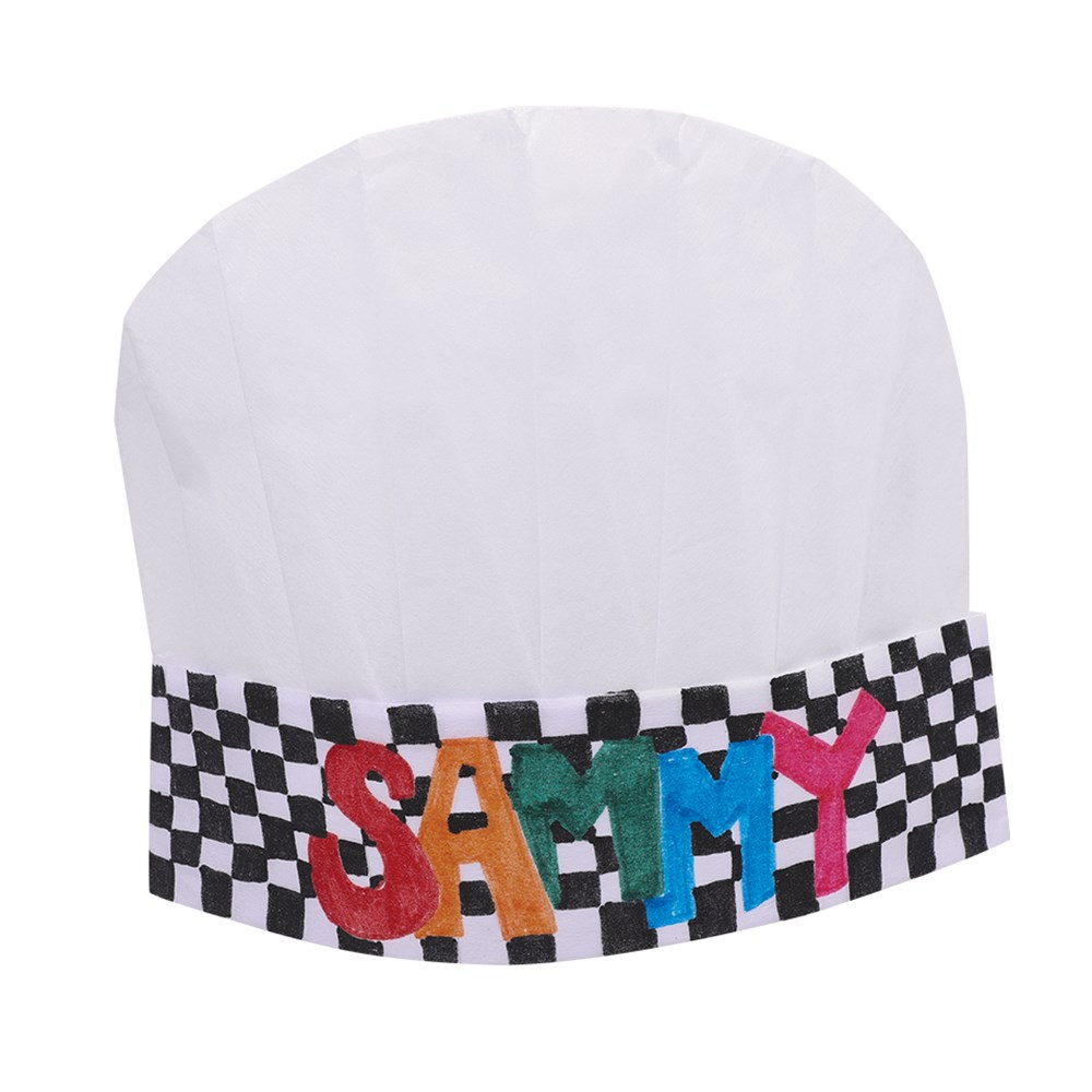 Material Chef's Hats - Pack of 10 - | CleverPatch - Art & Craft Supplies