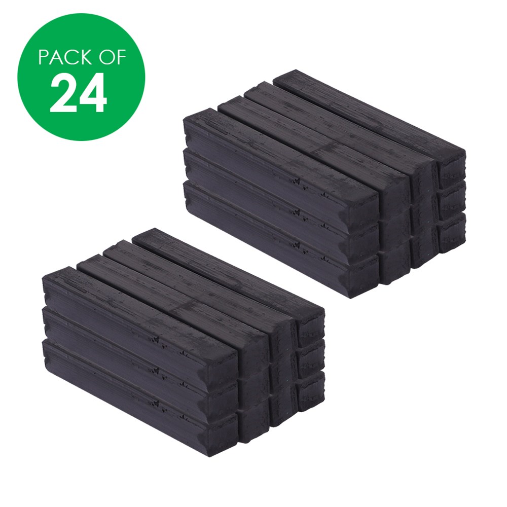 Compressed Charcoal - Pack of 24 - Clever Patch | CleverPatch - Art ...