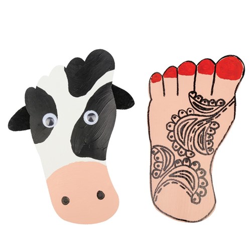 Cardboard Feet - White - Pack of 20 | Paper Activities | CleverPatch ...