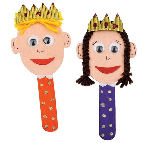 Craft Sticks - Face - Pack of 10 | Wood Craft | CleverPatch - Art ...