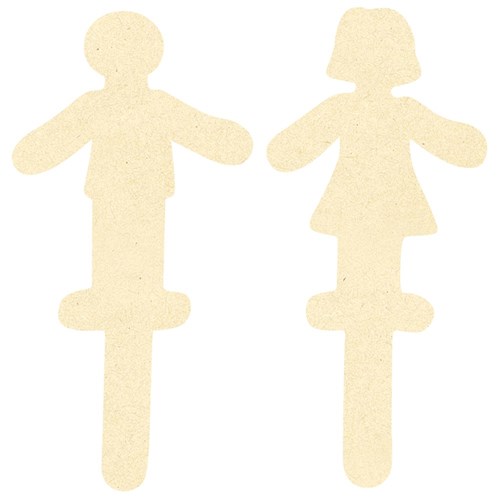 Craft Sticks - Large People - Pack of 10 | Craft Sticks | CleverPatch ...