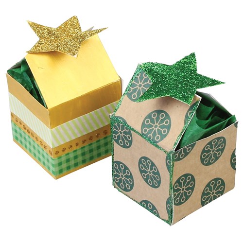 Cardboard Star Gift Boxes - White - Pack of 20 | Collage & Craft ...