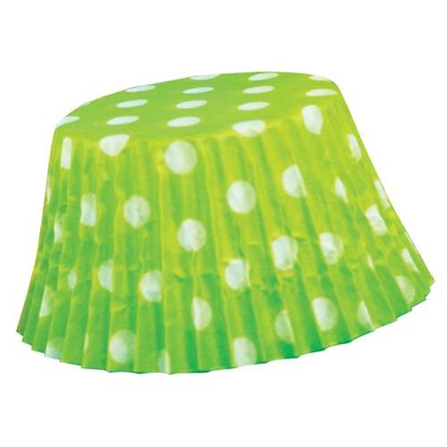 Polka Dot Patty Pans - Green - Pack of 20 | Collage & Craft ...