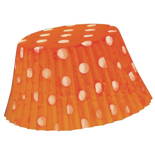 Polka Dot Patty Pans - Orange - Pack of 20 - Patty Pans | CleverPatch ...