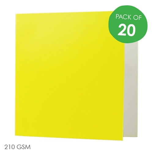 Square Cards - Yellow - Pack of 20 - Card Making | CleverPatch - Art ...