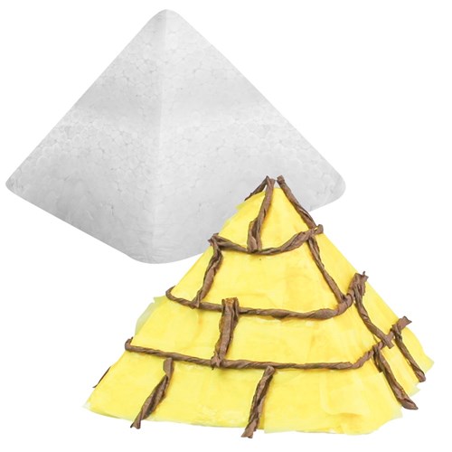 Decofoam Pyramid Shapes - Pack of 10 | Decofoam | CleverPatch - Art ...