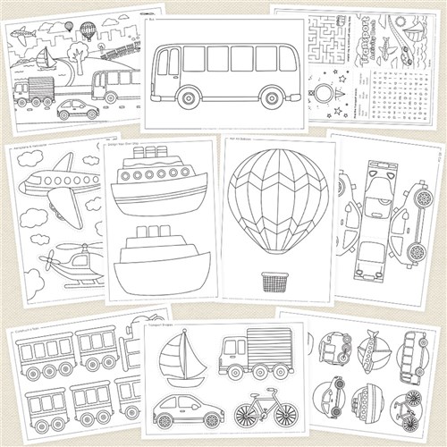 All About Transport Blackline Masters - Pack of 10 | Blackline Masters ...